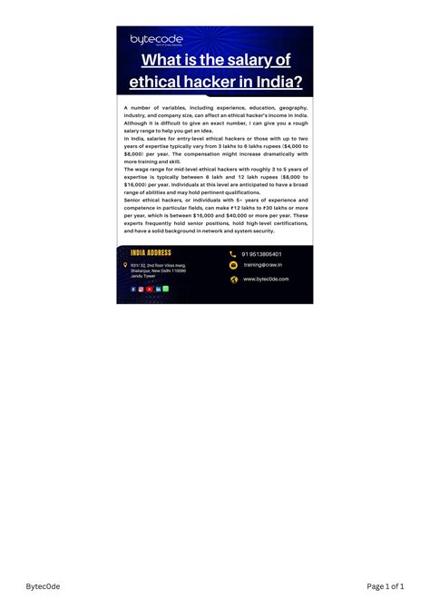 What Is The Salary Of Ethical Hacker In India By Bytecodesecurity Issuu