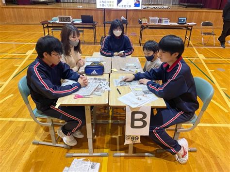 小中合同まわしよみ新聞CSによるNIEの取組 日々のできごと 野付中学校 別海町立小中学校幼稚園ブログ