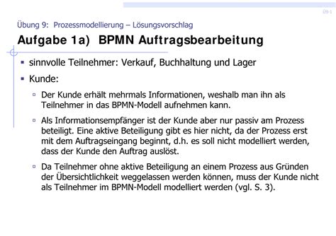 G Rwinf WS Übung Lösung Übung Prozessmodellierung Lösungsvorschlag Aufgabe a