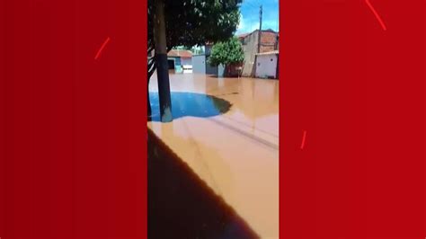 Vídeo Temporal Deixa Ruas Alagadas Em Morro Agudo Sp Ribeirão Preto