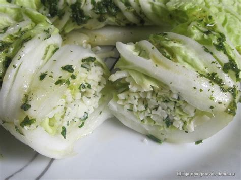 Закусочные рулетики из китайской капусты с сыром • Закуски овощные, грибные