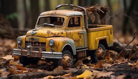 Premium Ai Image Soviet Toys Of Rusty Truck In Chernobyl Nuclear