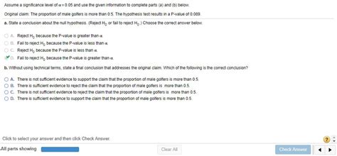 Solved Assume A Significance Level Of α 005 And Use The
