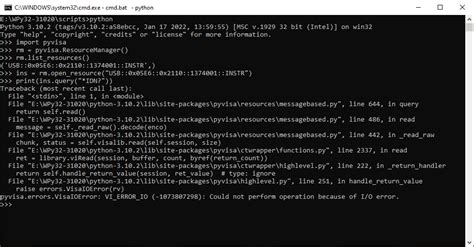 Notes VISA Layer Compatibility With PyVISA Virtual Machines Gough