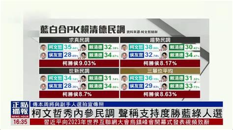 柯文哲公布3份民调 称支持度胜蓝绿人选 凤凰网视频 凤凰网