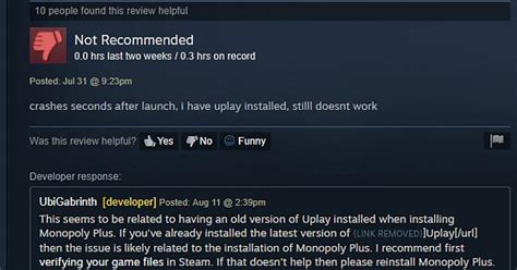 Ubisoft Tried To Help A User Solve Their Problem On Steam But Steam
