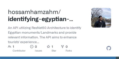 Github Hossamhamzahmidentifying Egyptian Artifacts Landmarks Api An