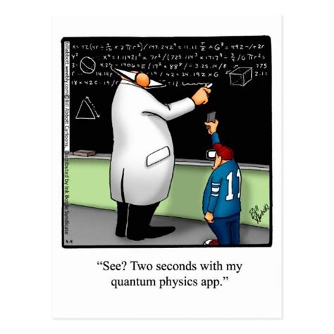 Funny Quantum Physics App Postcard Zazzle