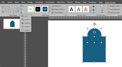 Cara Menggunakan Fitur Merge Shapes Untuk Desain Kreatif Di Powerpoint