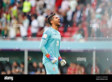 Al Rayyan Qatar 25th Nov 2022 Hossein Hosseini Irn Football