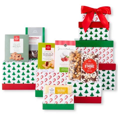 Hickory Farms Winter Wonderland Holiday Treats Tower Chocolate And