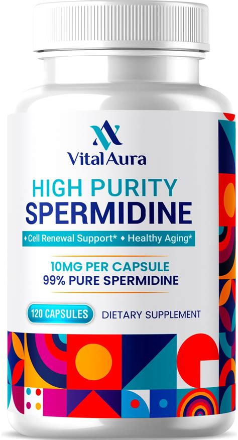 Vital Aura Spermidine Supplement 10mg X 120 Capsules 4
