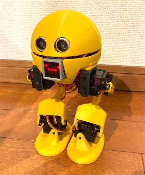 m5atomで作る逆関節二足歩行ロボット protopedia