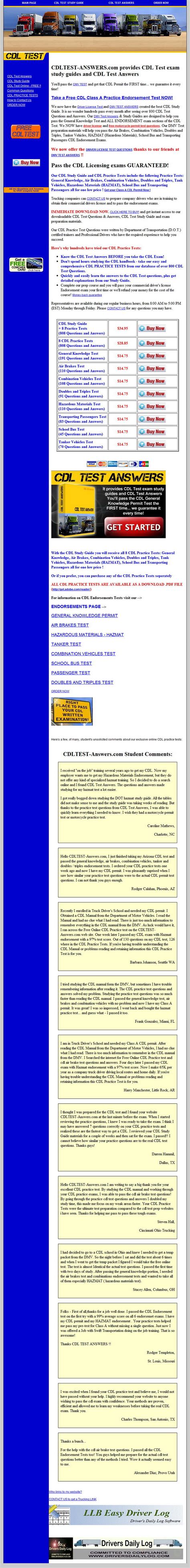 Free Cdl Test Questions And Answers Printable Printable Word Searches