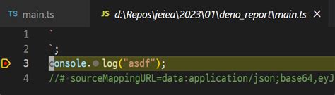 Breakpoint Is Set On Transpiled Code Issue 796 Denoland Vscode
