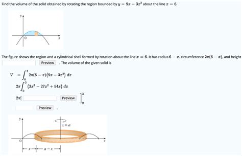 Solved Find The Volume Of The Solid Obtained By Rotating The Chegg