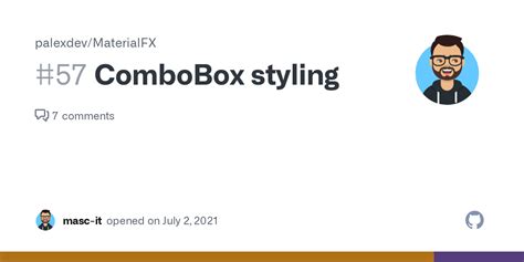 Combobox Styling · Issue 57 · Palexdev Materialfx · Github