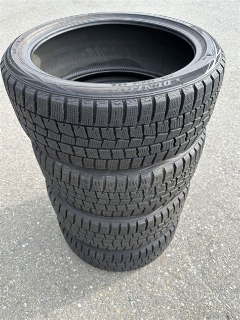 【やや傷や汚れあり】87 ダンロップ Dunlop Winter Maxx Wm01 中古冬タイヤ4本セットスタッドレス 22540r18