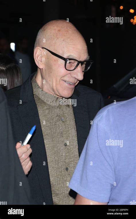 Celebrities Including Sir Patrick Stewart And Marcus Mumford Arriving