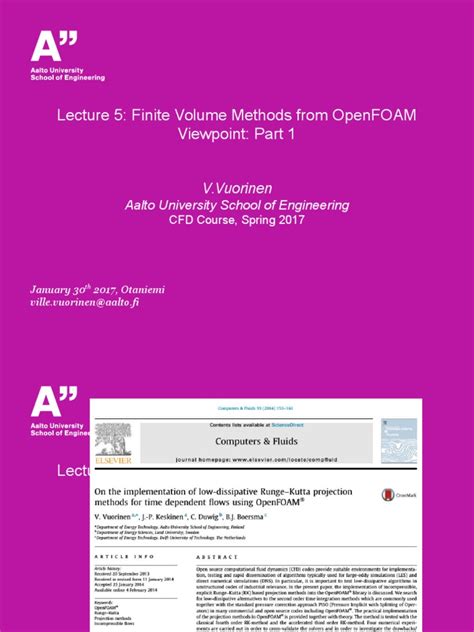 An Introduction to Finite Volume Methods using OpenFOAM: Kinetic Energy ...