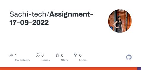 Github Sachi Tech Assignment