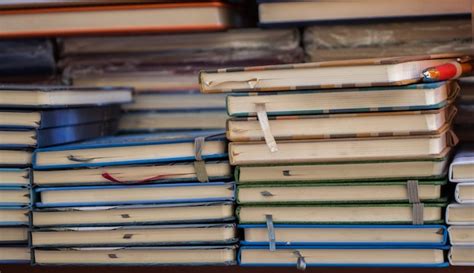 Premium Photo Set Of Color Notebooks In View