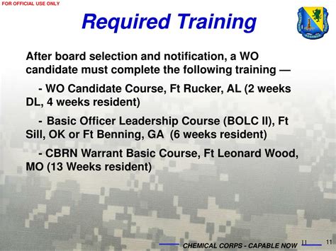 Ppt Cbrn Warrant Officer Proposal Powerpoint Presentation Free