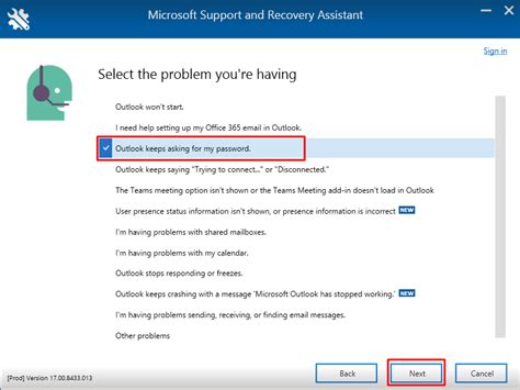 How To Resolve The Password Prompt Issue Of MS Outlook App Diadem Technologies Support
