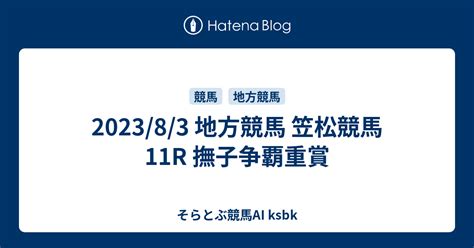 202383 地方競馬 笠松競馬 11r 撫子争覇重賞 そらとぶ競馬ai Ksbk