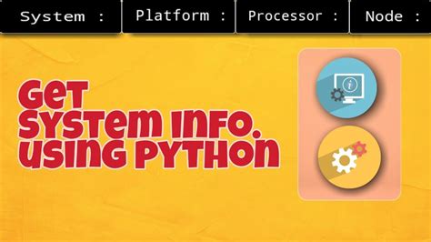 How To Retrieve System Information Using Python Python Mini Projects Crazy Coders Youtube
