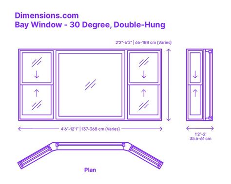 Bay Window Degree Double Hung Dimensions