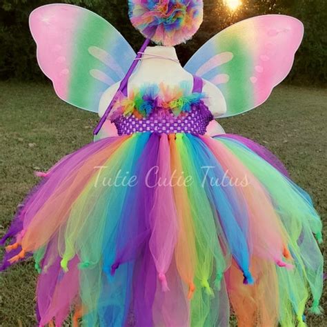 Rainbow Fairy Tutu Dress Costume Etsy