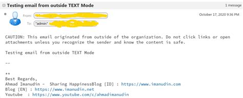 Zimbra Tips How To Add External Email Warning Message Ahmad Imanudin