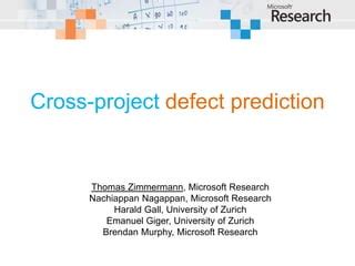 Cross Project Defect Prediction PDF