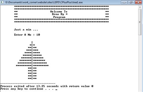 How To Draw An Arrow With Asterisk In C Pprogramming