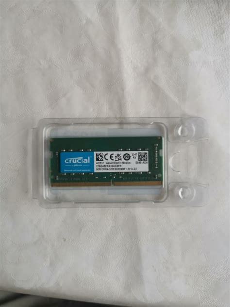 Memorija Crucial 8 Gb Ddr4 3200 Mhz Sodimm Cl22 Ct8g4sfra32a