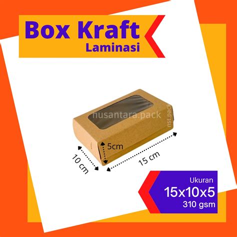 Jual 310 Kotak Brownies Spiku Box Bolen Dus Donat Dos Kue Pie Kraft Kue Cake 15 20 22 26 30