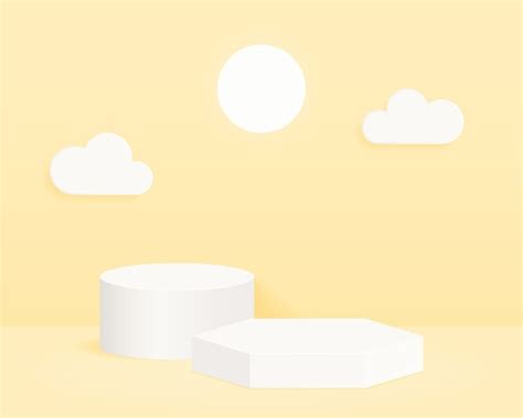 Абстрактный минимальный фон сцены с геометрическими формами дизайн для презентации продукта