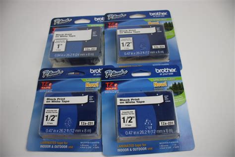 Brother P Touch Laminated Tape 8 Pieces Property Room