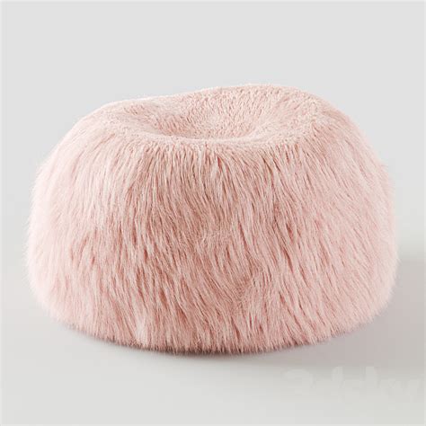 Himalayan Faux Fur Beanbag Other Soft Seating 3d Model