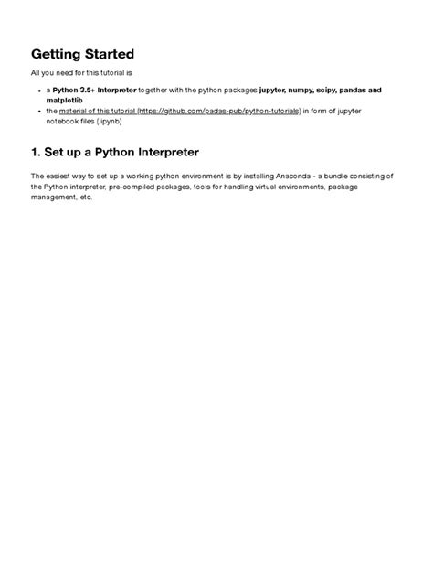 Getting Started 1 Set Up A Python Interpreter Pdf Command Line Interface Operating