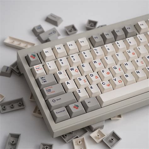 Retro 9009 Grego Listrado Preto Carta Grande 142 Teclas Pbt Perfil Cereja Sublimada Para Teclado