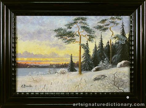 Carl BRANDT Sweden Also Known As CB Signatures Biography And Art Prices