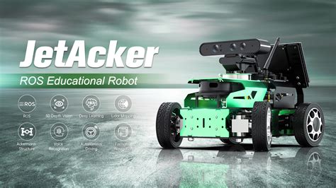 Jetacker Ros Robot Car With Ackerman Structure Powered By Jetson Nano Advanced Kit A1 Lidar