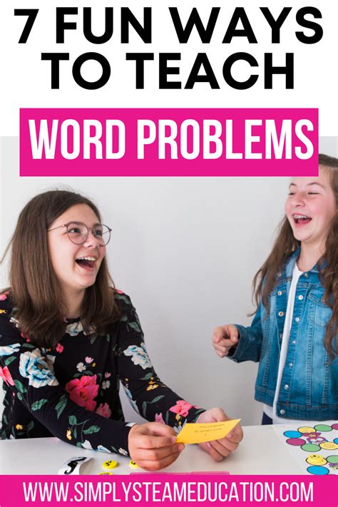 7 Fun Activities For Teaching Word Problems That Actually Work Simply STEAM Education