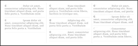 Html Display 3 Column Layout With Variable Height Content In Fixed Height Box Stack Overflow