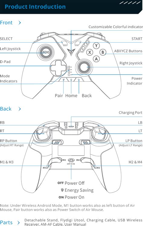 FlyDigi Electronics Technology APEX Flydigi APEX Wireness Controller With BT And 2 4GHz User