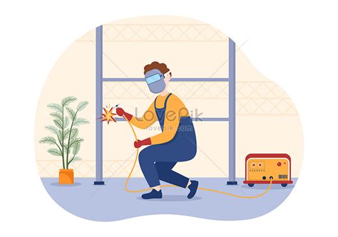 용접 서비스 그림 일러스트 무료 다운로드 Lovepik