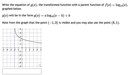 Solved By An Expert Write The Equation Of Gx ﻿the Transformed Function