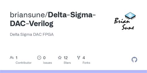 GitHub Briansune Delta Sigma DAC Verilog Delta Sigma DAC FPGA